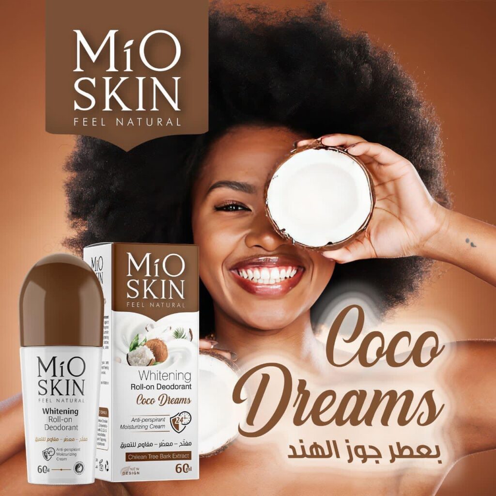 Mio skin roll on deodorant coco dreams ميو سكن مزيل تعرق مفتح بجوز ...
